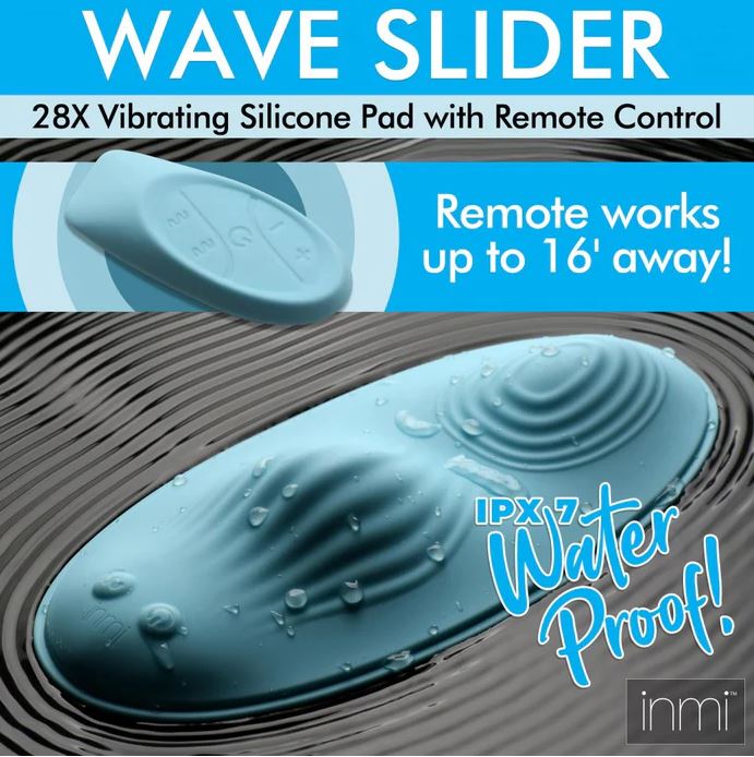 Inmi Wave Slider 28X Vibrating Silicone Grinder Pad with Remote Contro