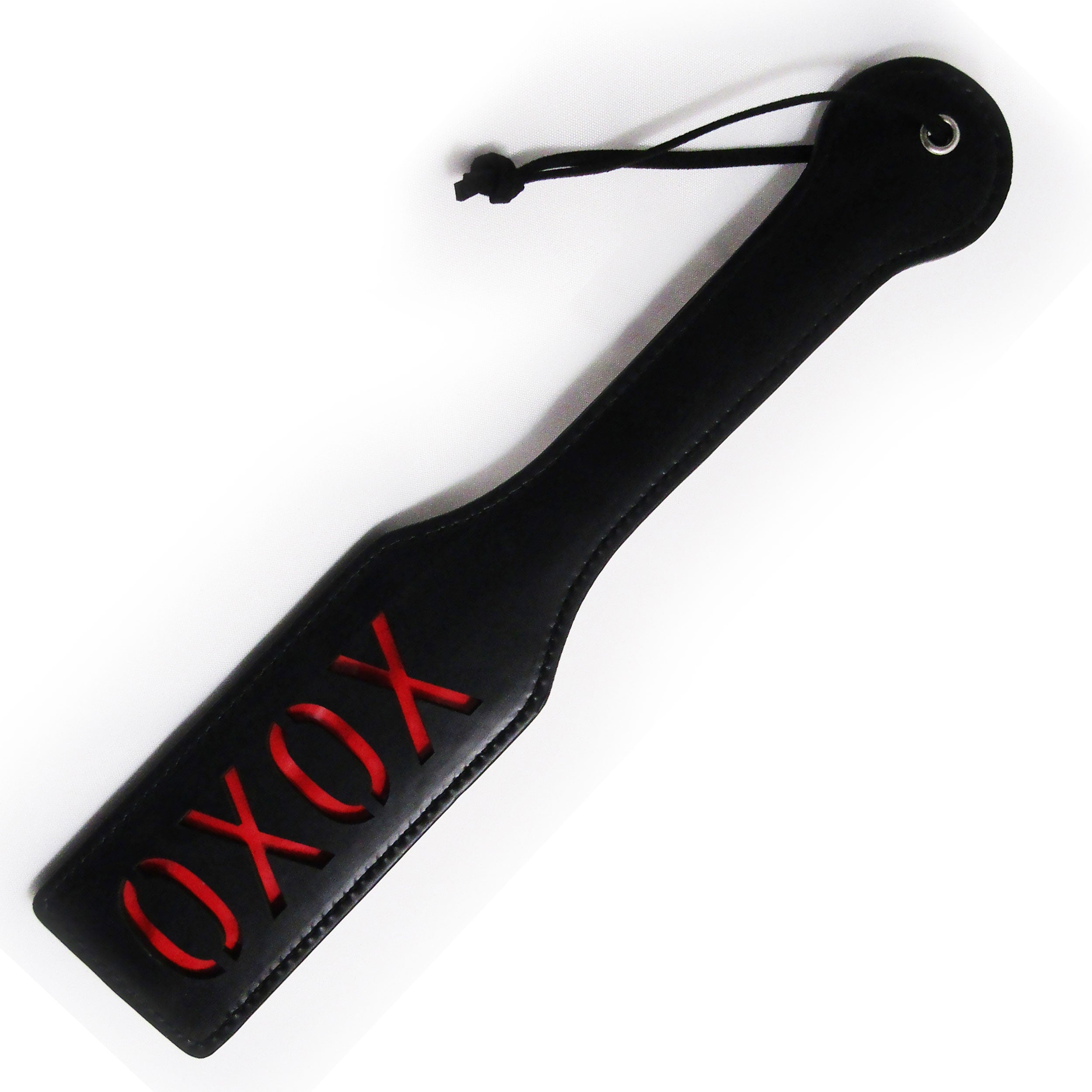 Get Fetish Pleasure Play's OXOX Black Paddle Only at Castle Megastore