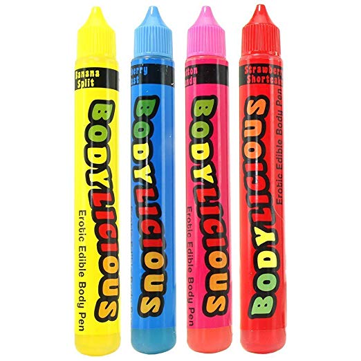 Get the Bodylicious Edible Body Paint Pens - 4pk at Castle Megastore